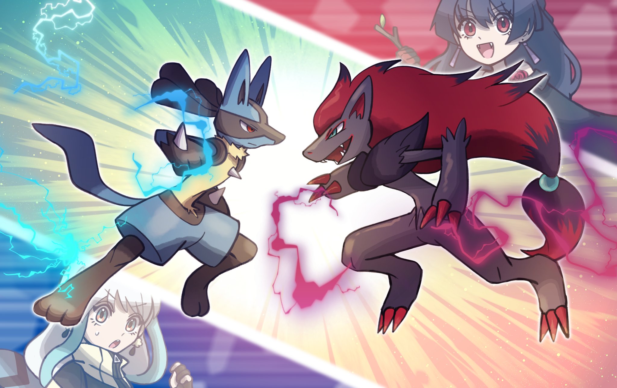 Pokemon Zoroark And Lucario MysticLight Fox VTuber