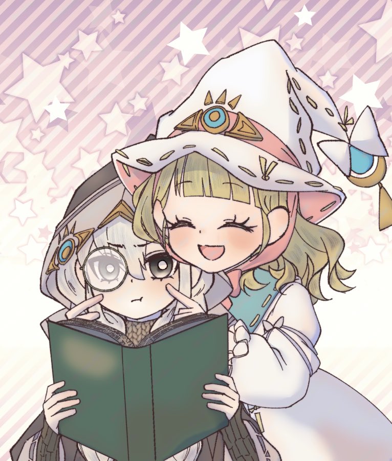 「これはMK5(マジで喧嘩する5秒前)アステーリャとリゼット 」|白桃と他8880000人のイラスト