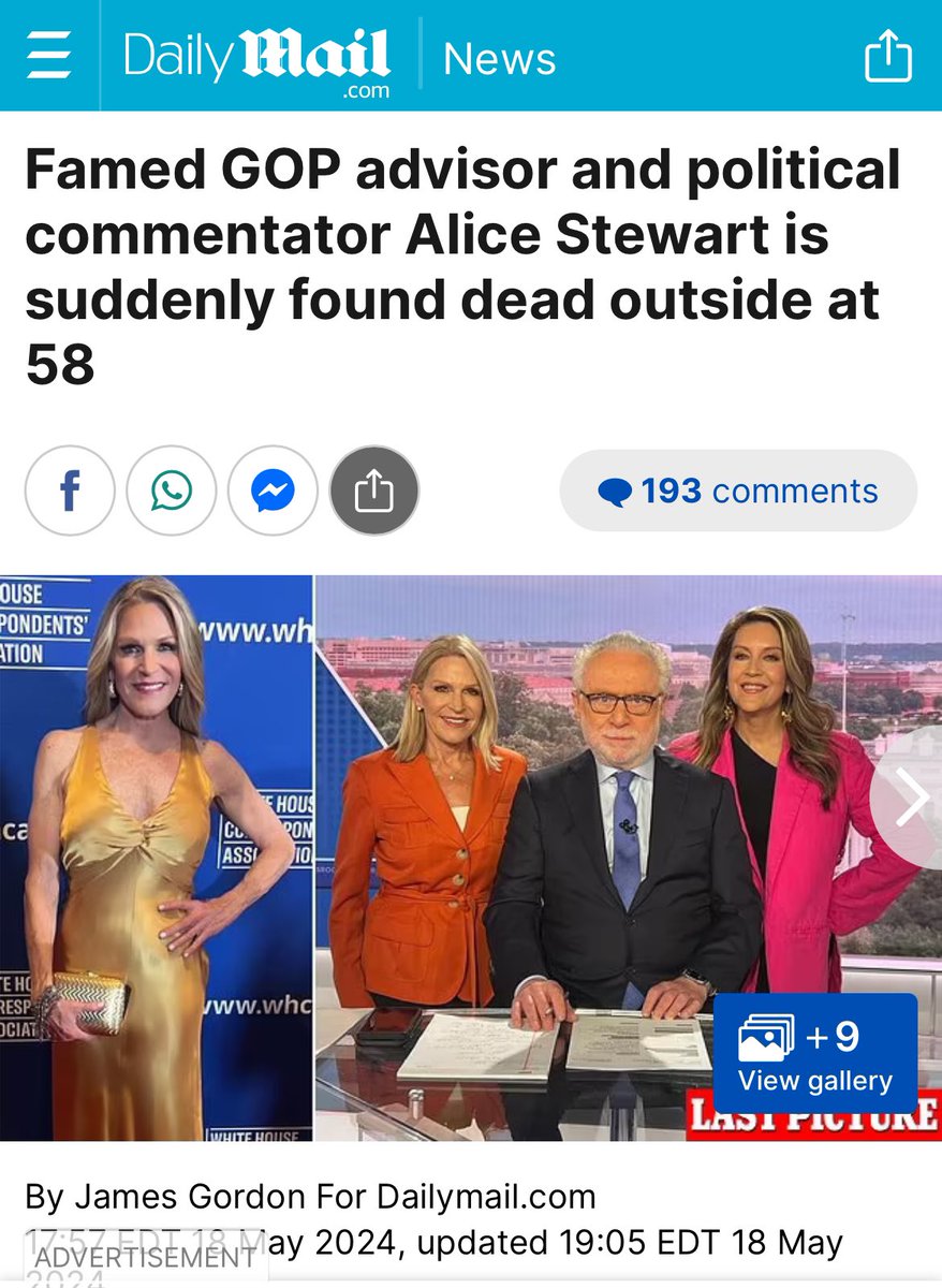 Alice Stewart, CNN commentator, death speculated as medical.: CNN ...