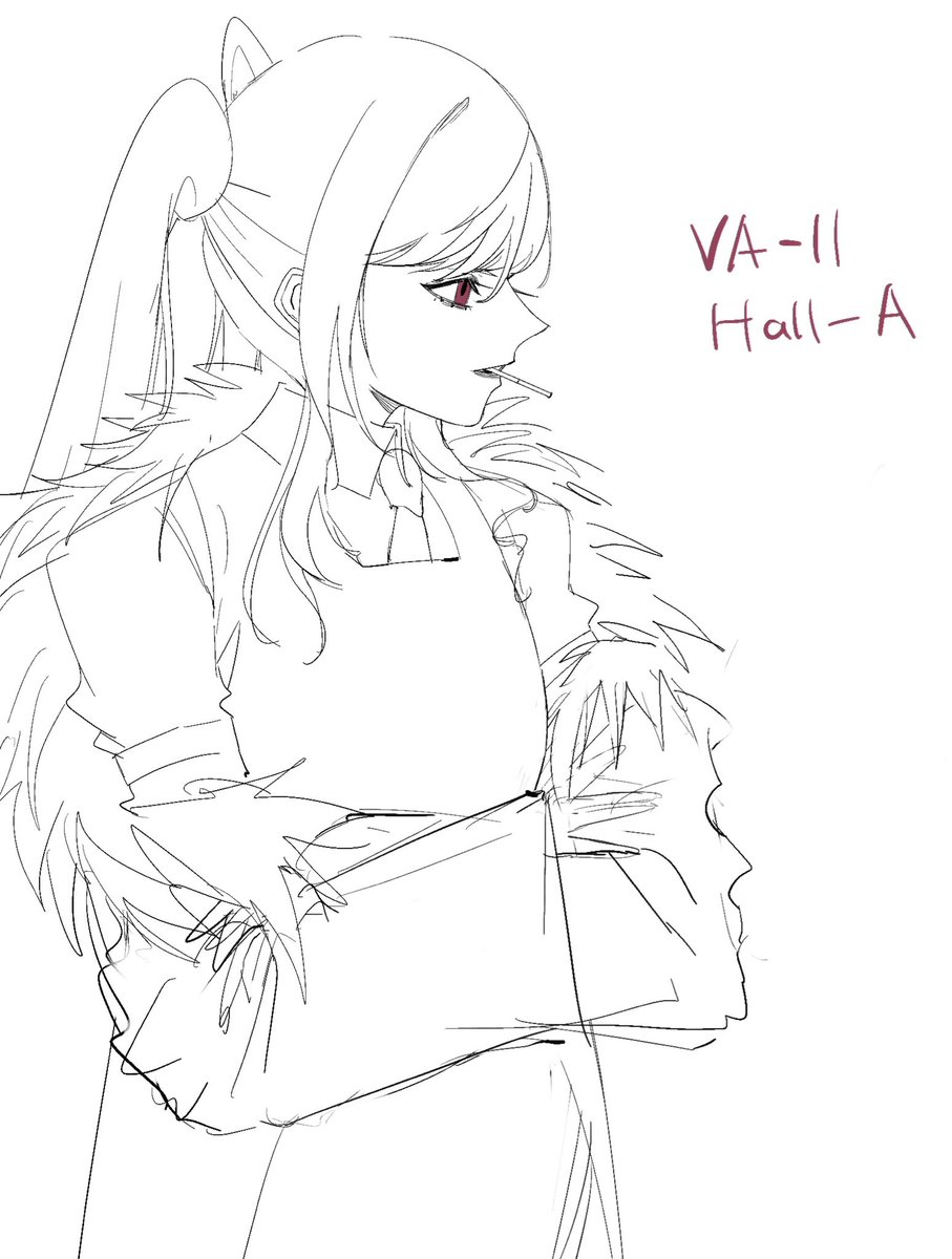 「#va11halla ジルらくがき」京鈴の漫画