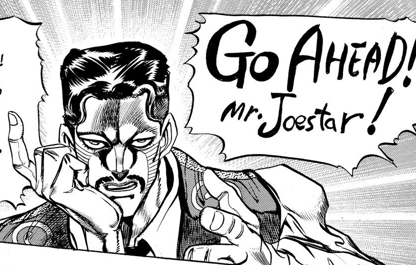 「Go ahead! Mr. Joestar! 」JoJo's Bizarre Visual Designの漫画
