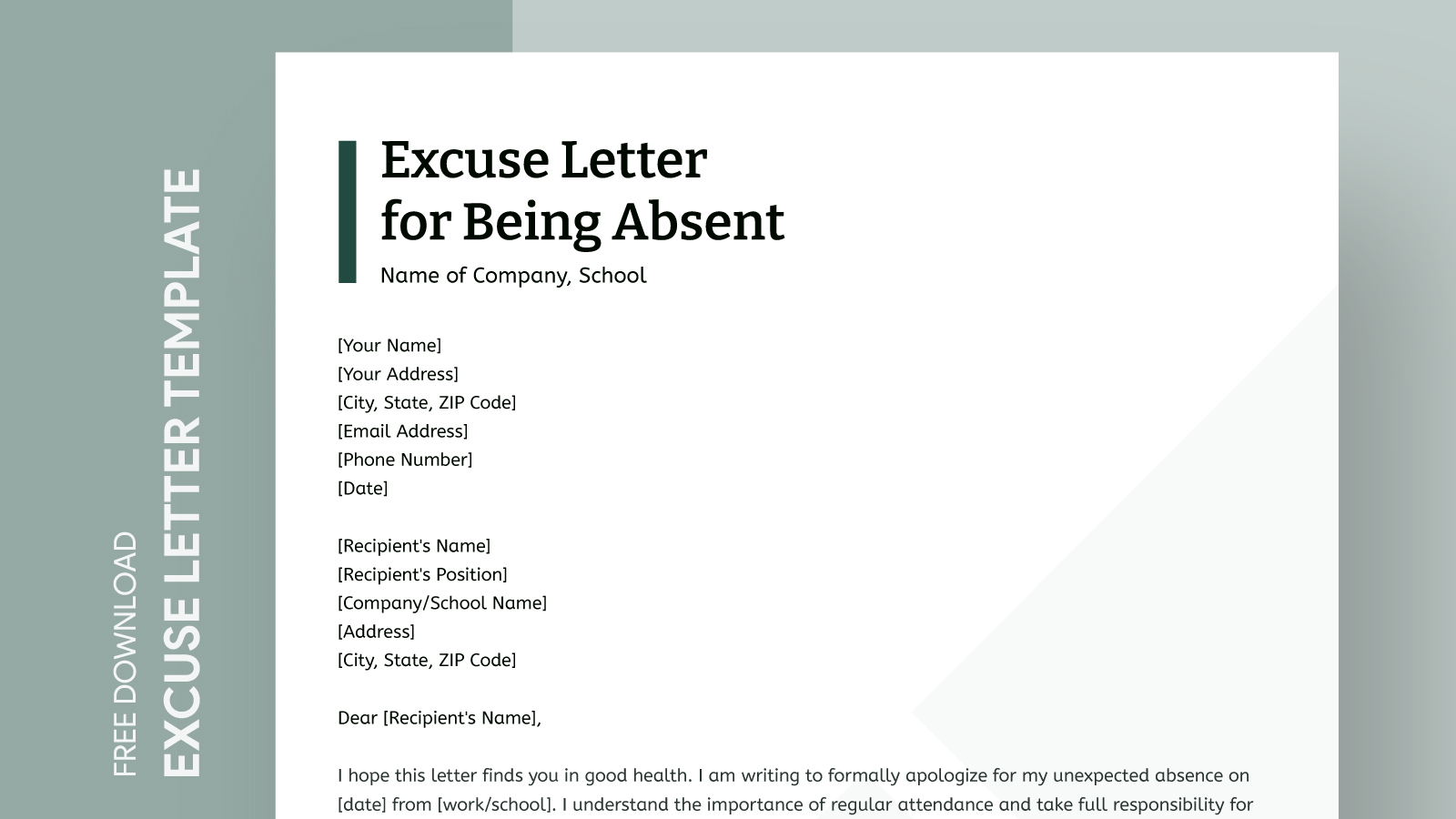 School Excuse Letter Format Beer | Preston Spurlock | ACLU Benefit