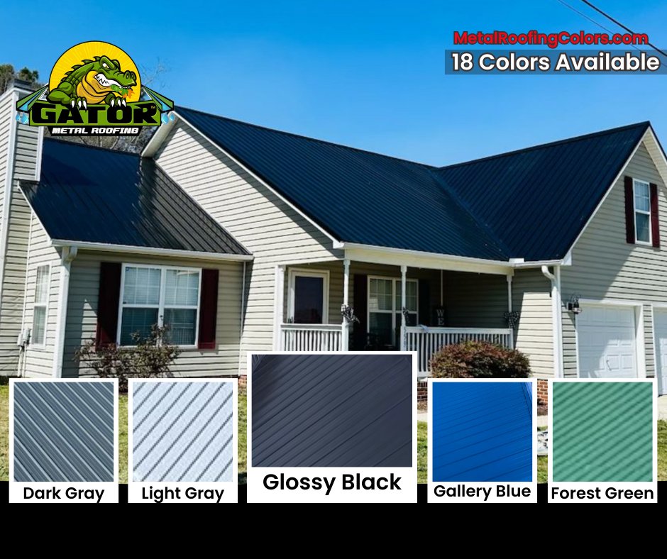 Ocean Blue Metal Roof Profile For Gator Metal Roofing