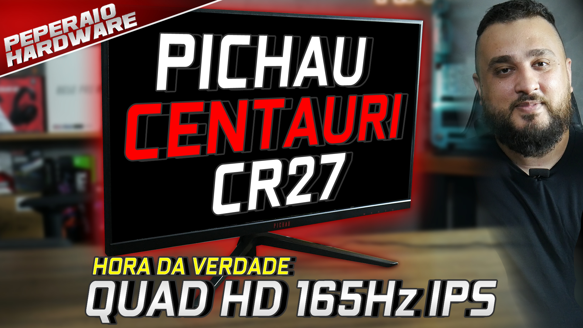 Centauri Cr27 Monitor IPS, 2,5K E 165Hz MUITO BARATO! Pichau Centauri
