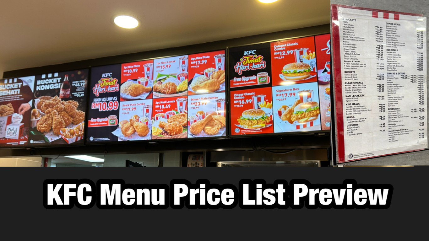 Kfc Menu Price List