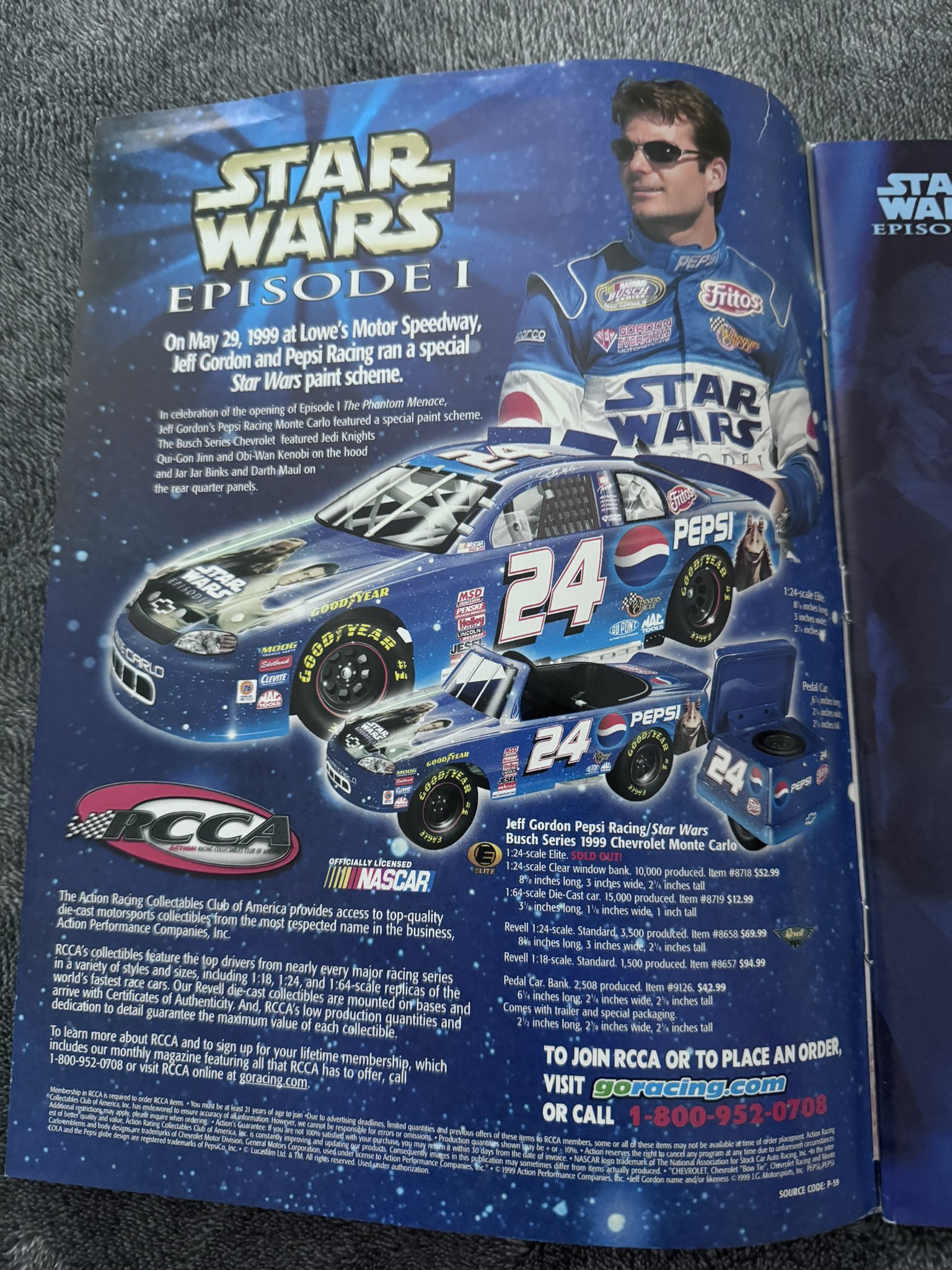 Jeff Gordon Pepsi Cola