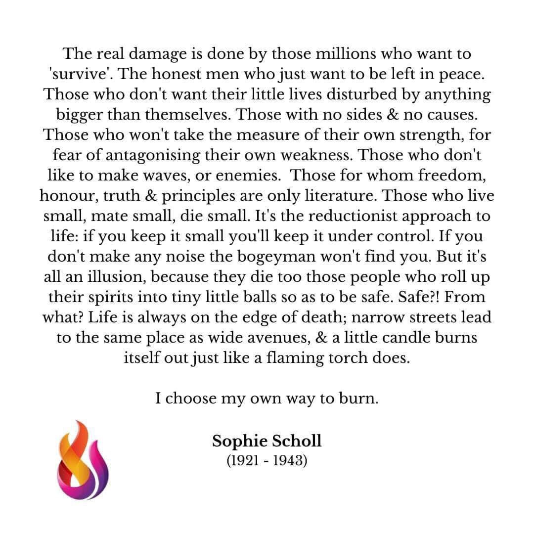 Sophie Scholl Quotes