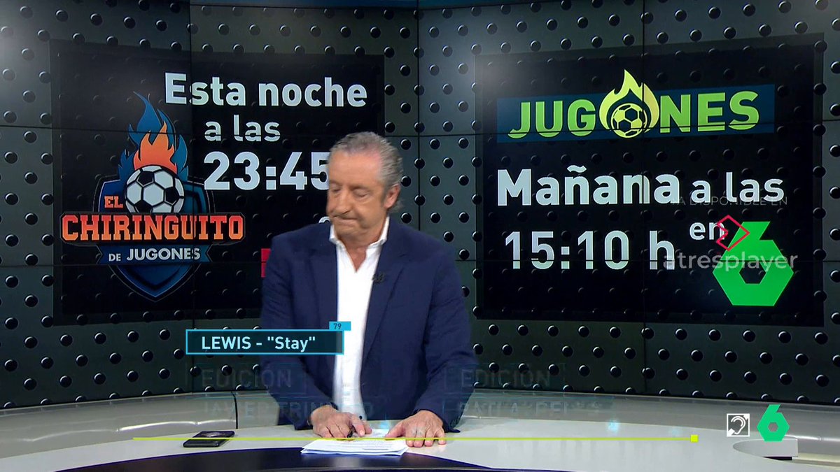 👋 Termina #JUGONES 👀 Nos vemos a las 23:45 en @mega y mañana a las 15:10 en @laSextaTV. 💞 ...