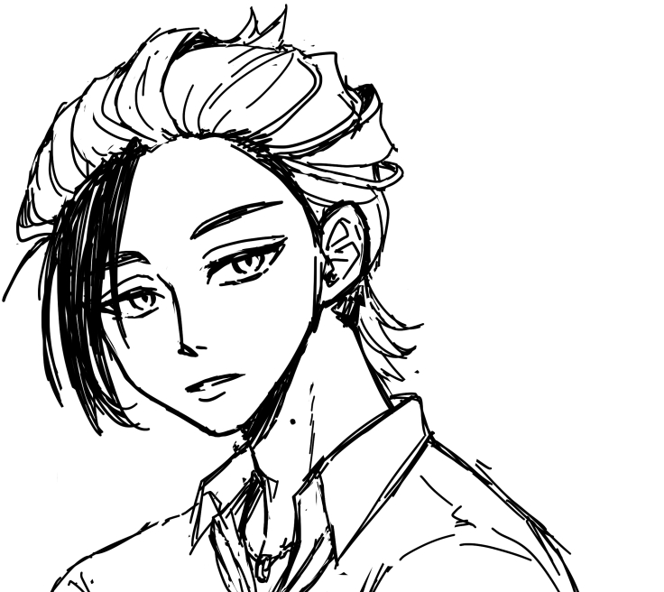 「これは成長ifの練習をしていたら手癖で描きすぎて面影がなくなってしまった大人sgr (sgaoの人間なので匂わせは許して」六茶の漫画