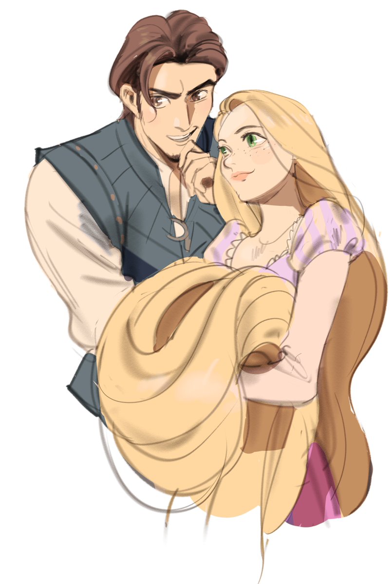「staring longingly at the new tangled att」|cath 👁👄👁 @ sakuracon aaのイラスト