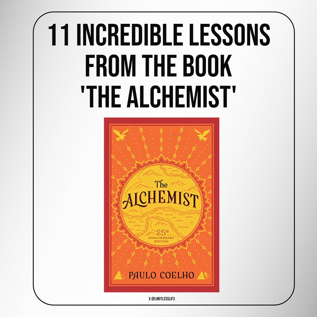 11 Incredible Lessons from the Book 'The Alchemist' - Thread from ...