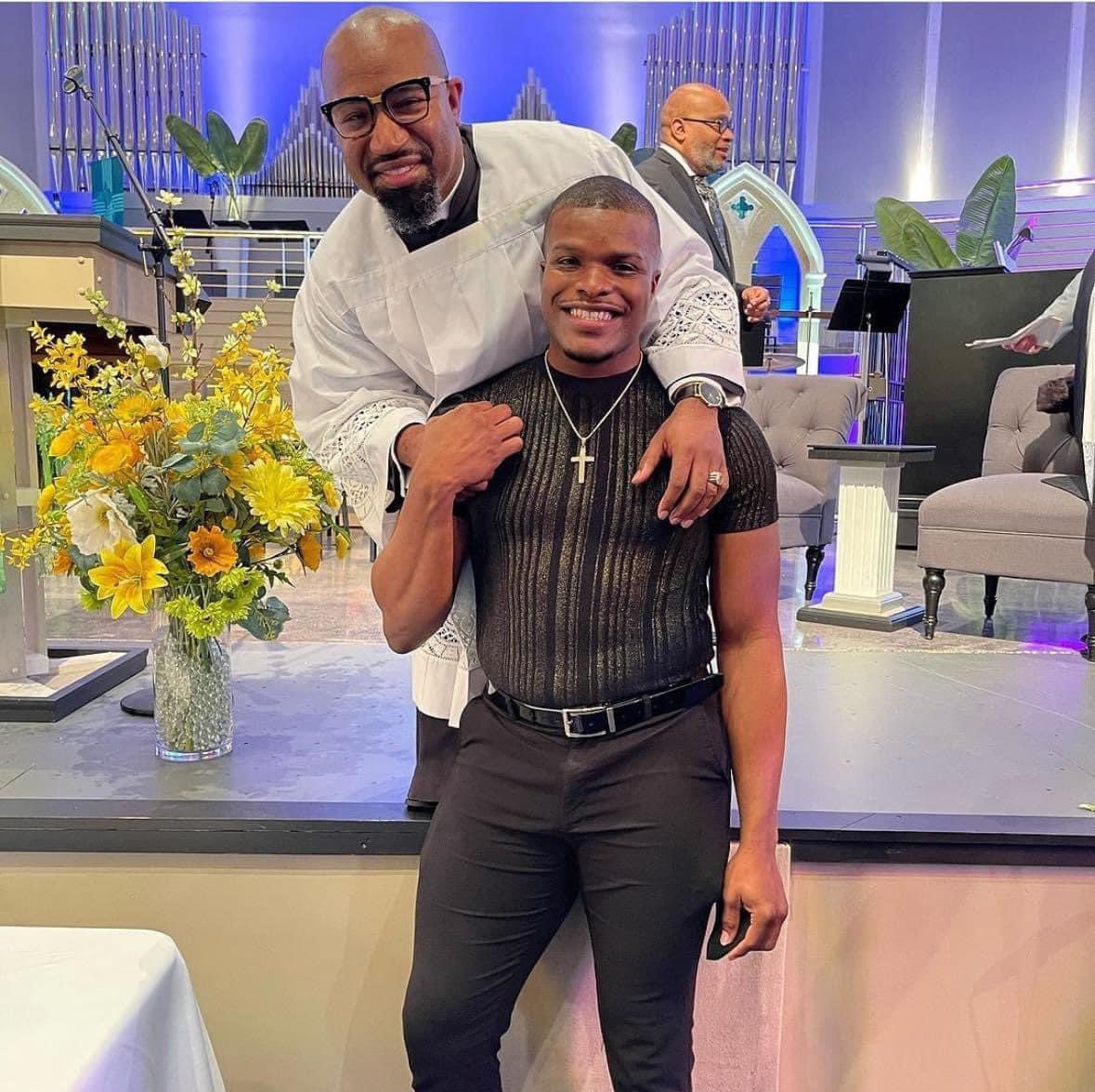 PASTOR JUSTIN AND HIS FIRST MAN OF THE CHURCH