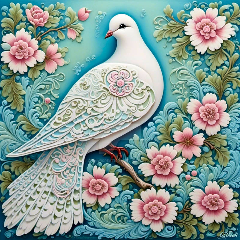 Peace Dove" by ChikiwiCreations 」|DeviantArtのイラスト