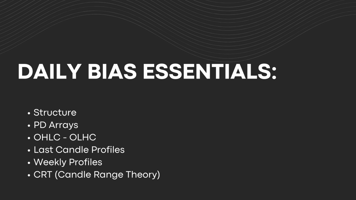 Daily bias: The main issue faced by ICT and TS traders. CRT and a ...