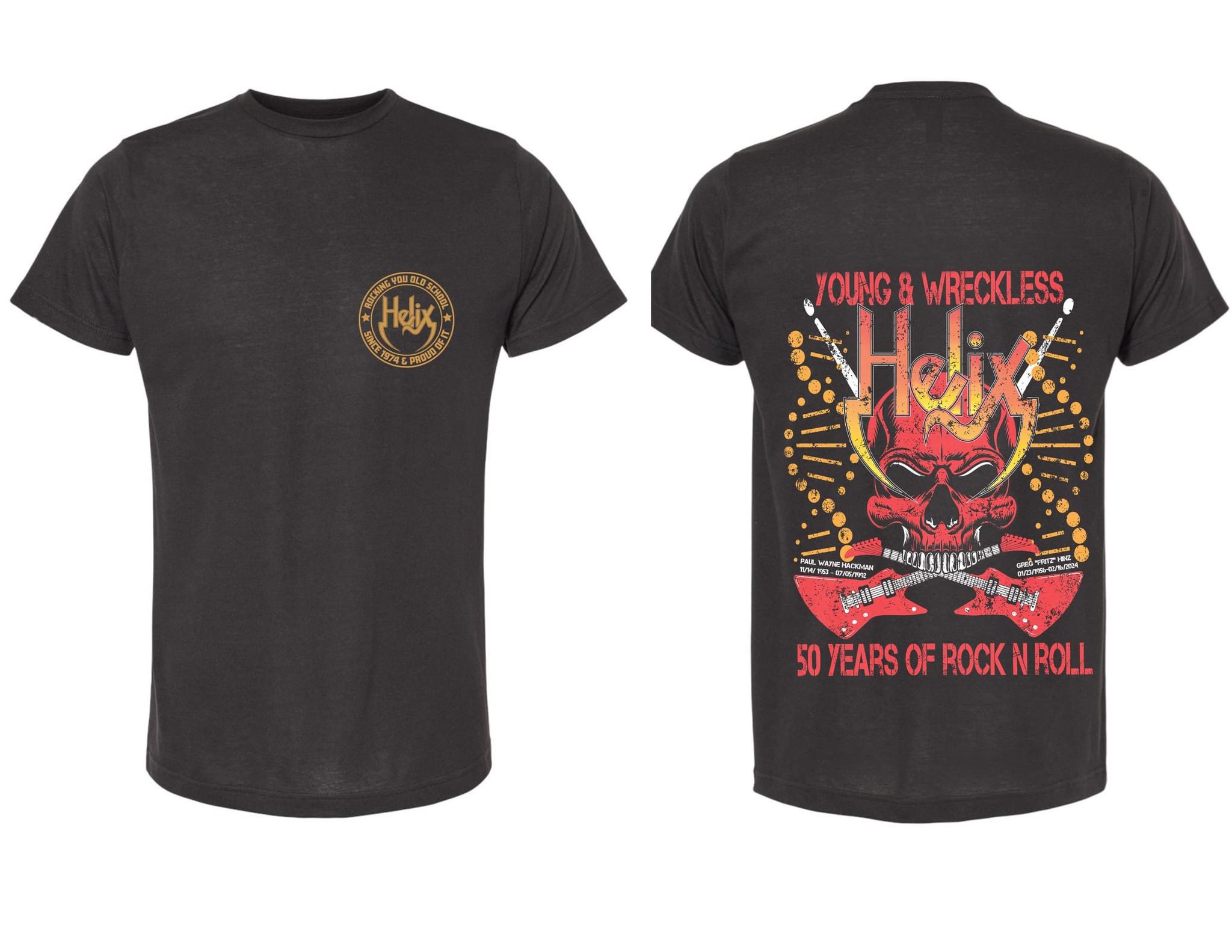 Helix Band T Shirts Buy 80's Vintage Helix Long Way To Heaven Bustin'