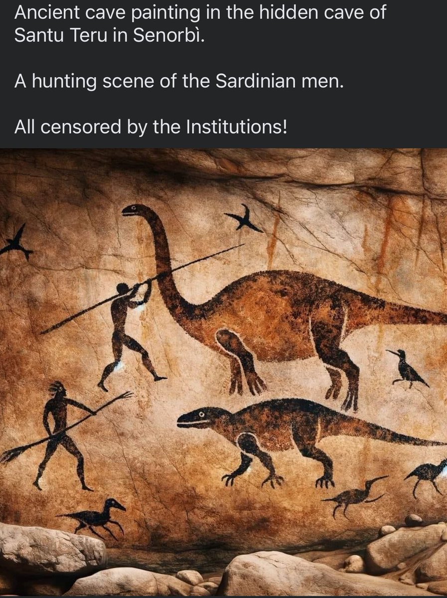 Ancient Cave Paintings Dinosaurs