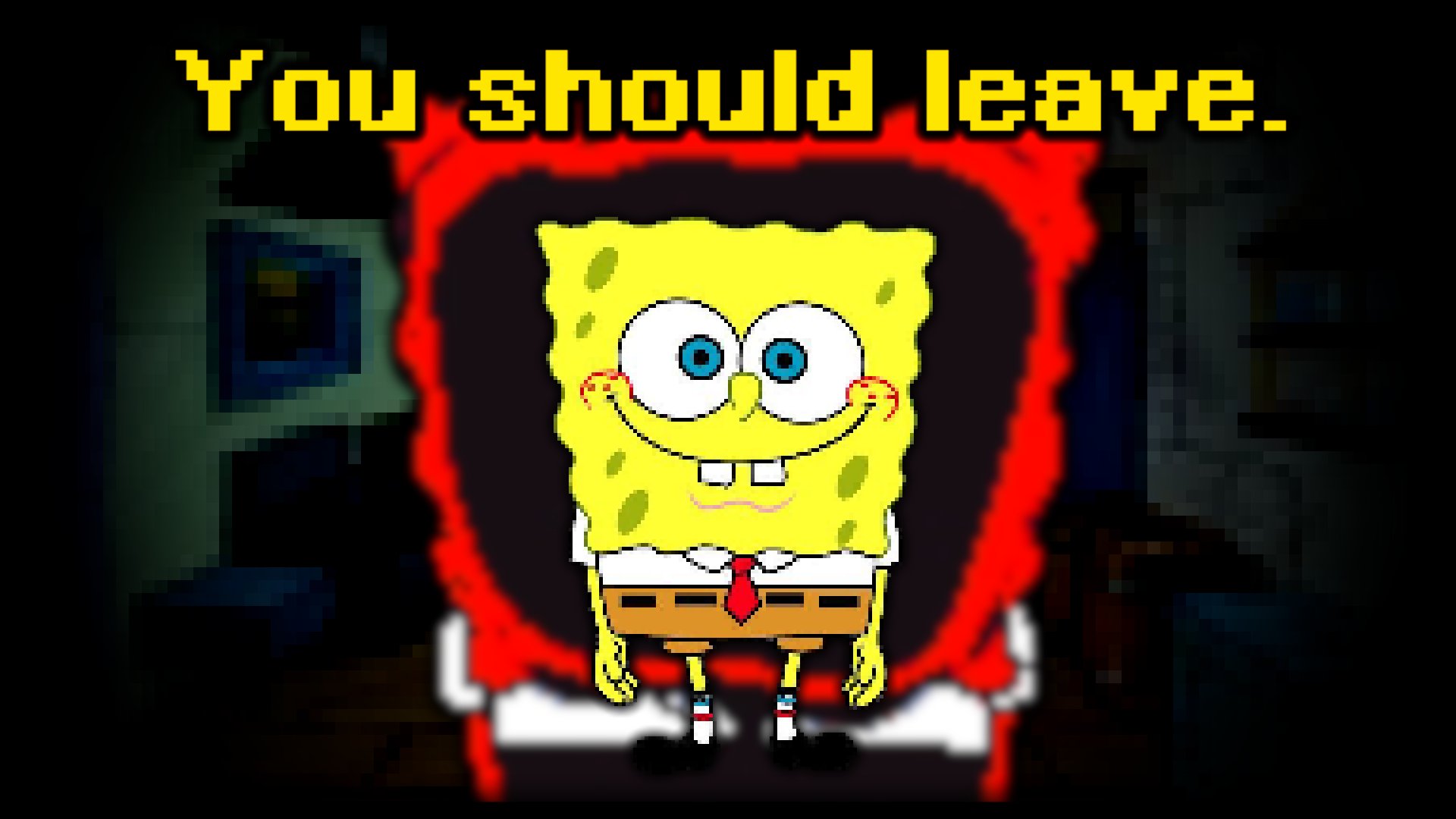 Spongebob Scary Hd Wallpaper SpongeBob SquarePants Halloween Kiss Cut