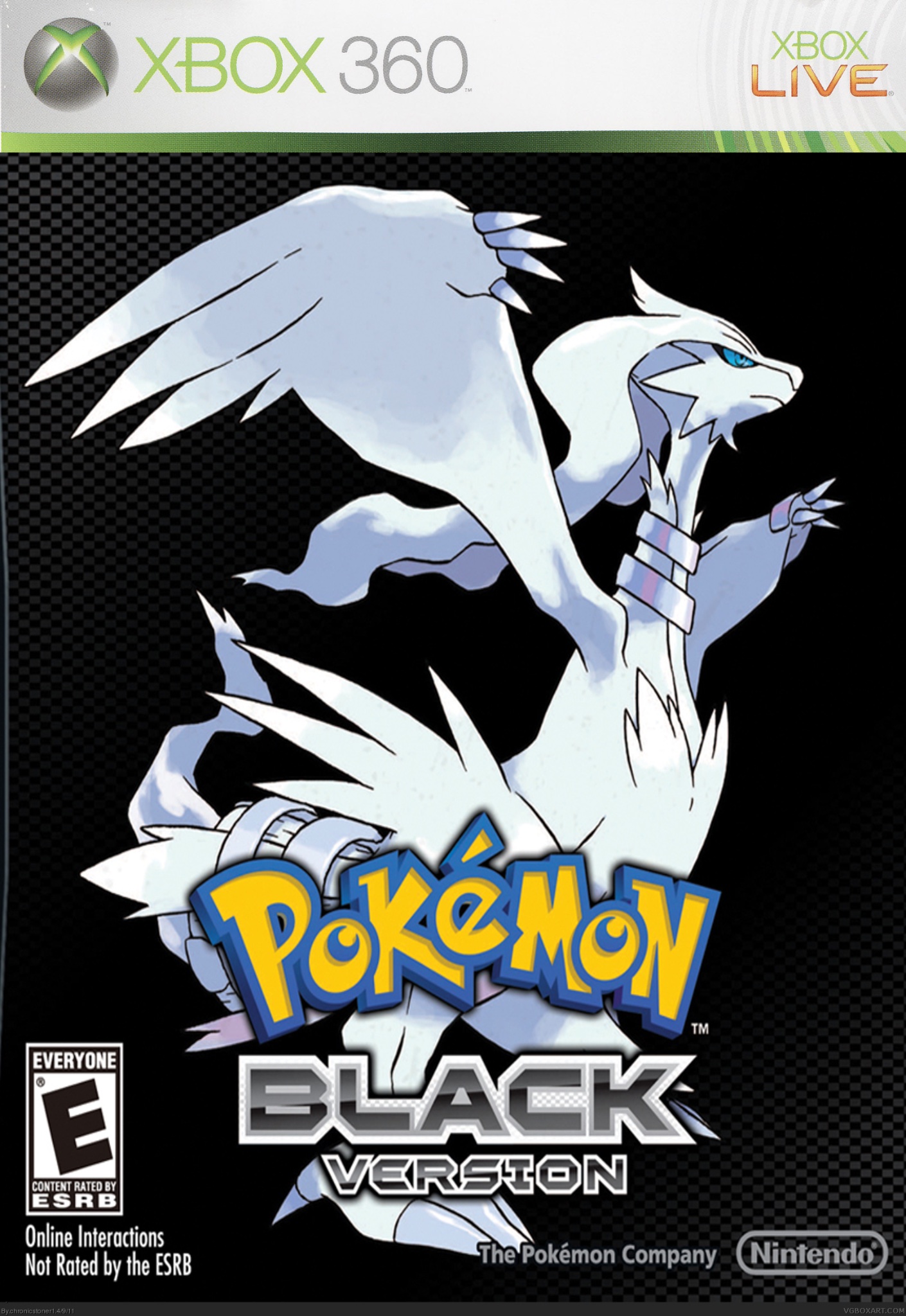 VGBoxArt Daily on X Game pokemon black Console Xbox 360 Created by chronicstoner1 Uploaded on April 9th 2011 https t ADGvVHgdLh https t W2n76wNiFC X
