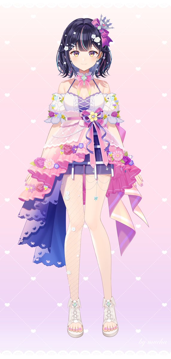 お仕事告知】Vtuber 兎佐美さん( #Usami_chami )の新衣装を」|ミュシャ@コミティアD46bのイラスト