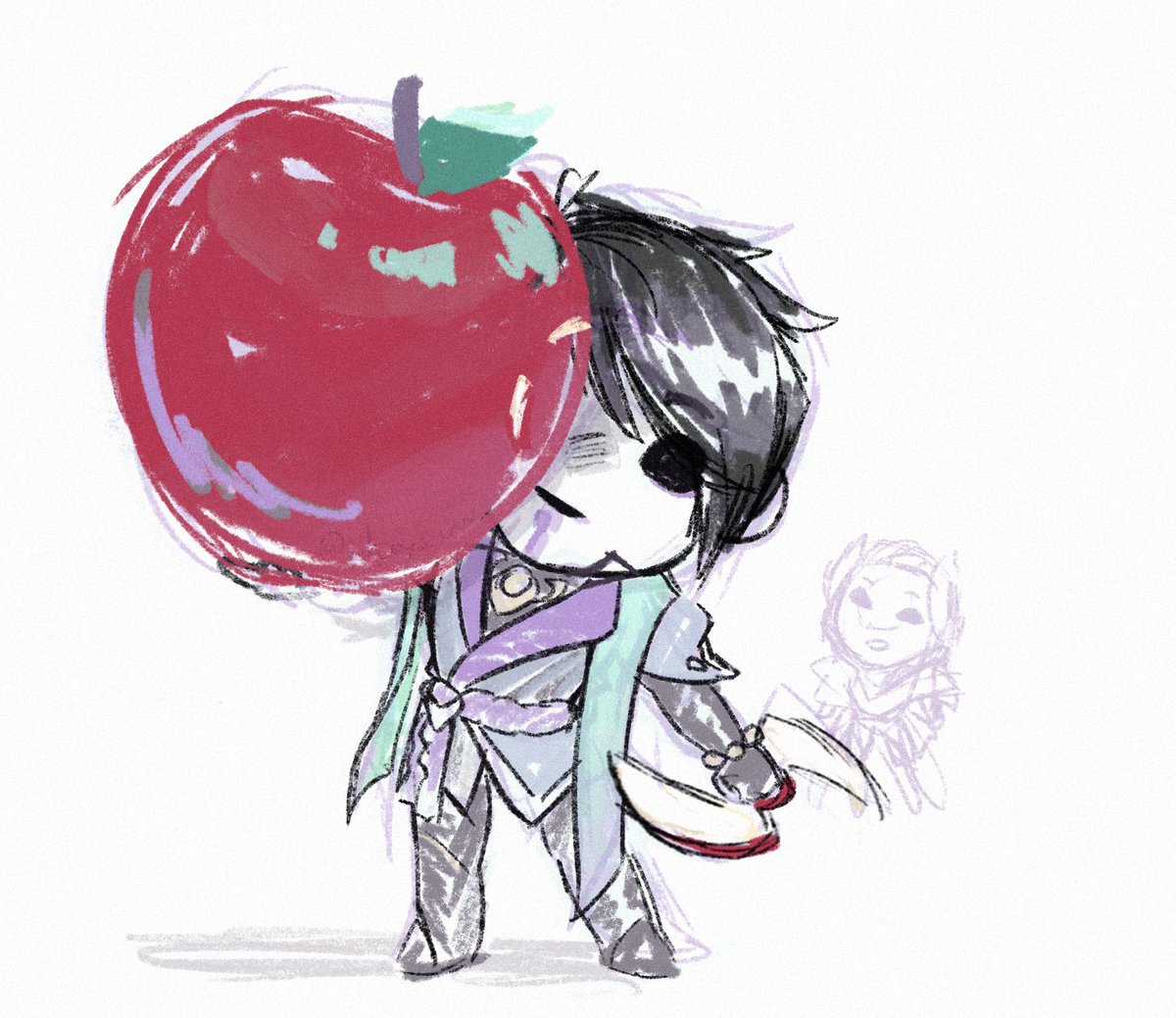 「my favorite apple guy 」|Zhonyaのイラスト