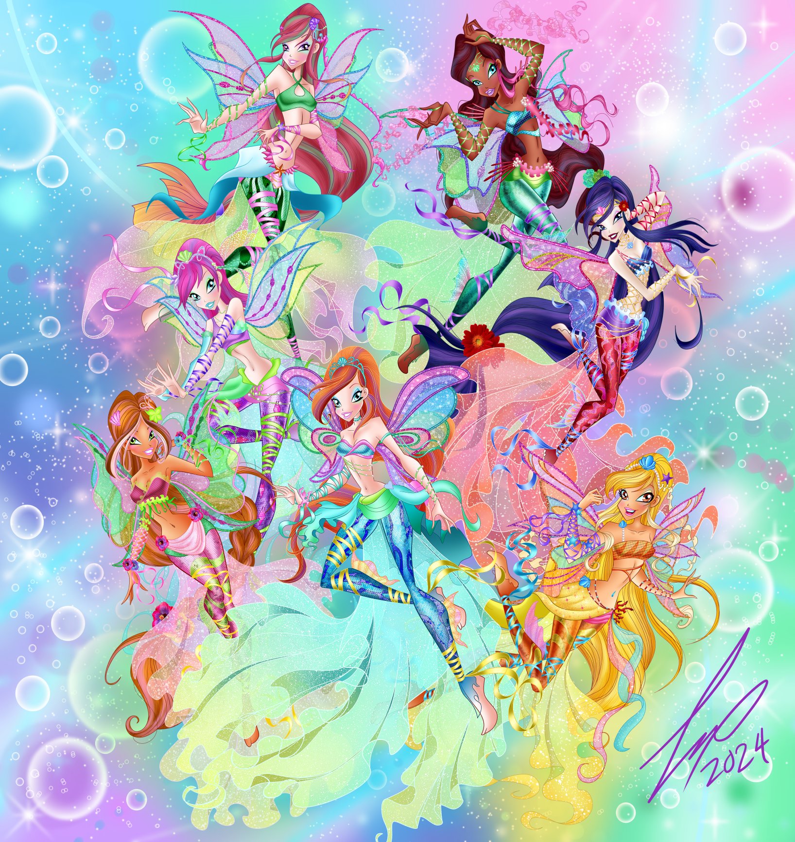 Winx Club Mermaidix Transformation Winx Mermaids By CHINTSU