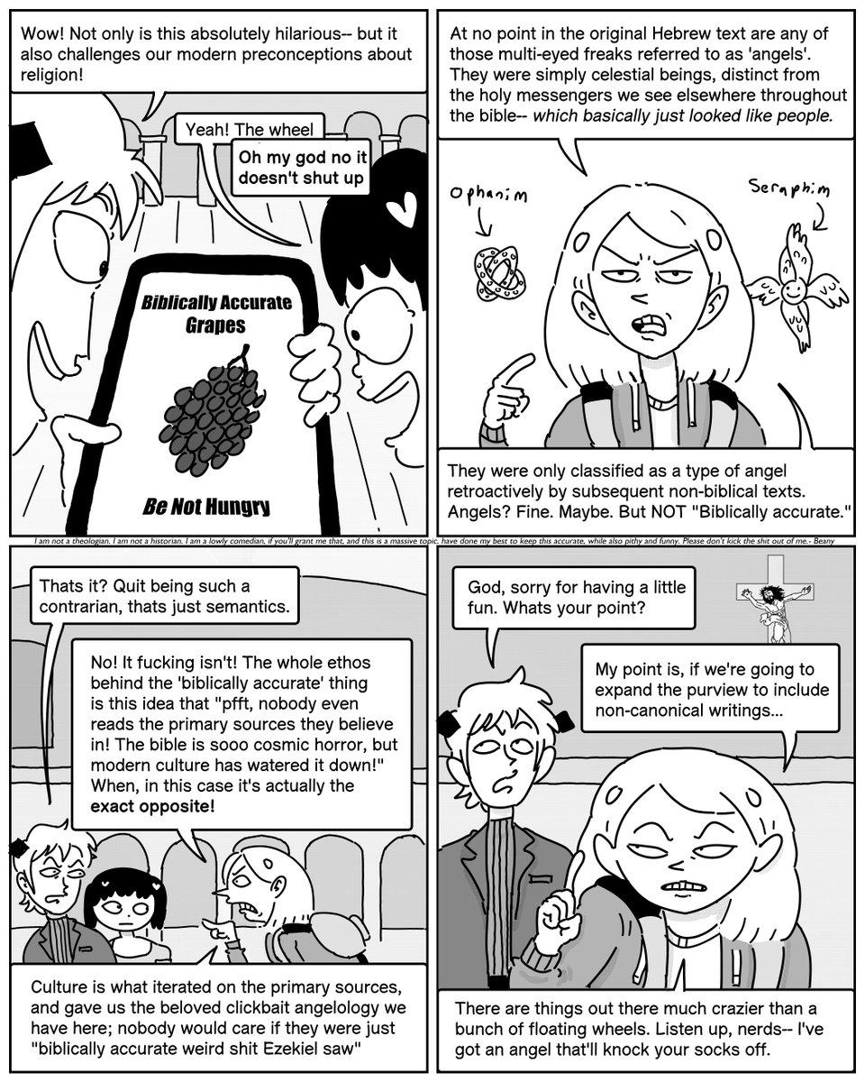 「Two Friends Discuss Angels 」Beany Tuesdayの漫画