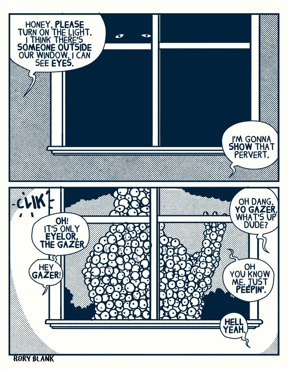 「someone outside, watching 」Rory Blankの漫画