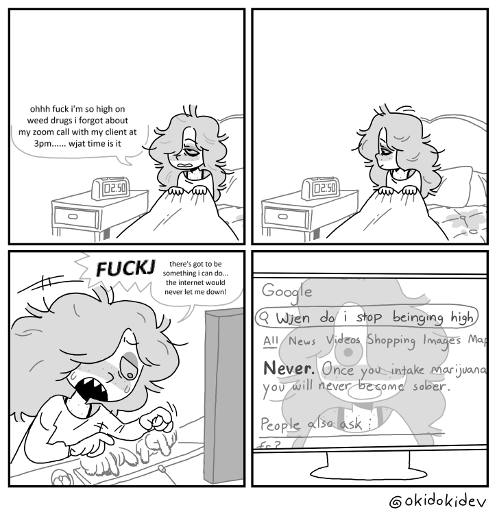 「redraw of @punkittdev's forever weed comic with maeve and di」dev !!!の漫画