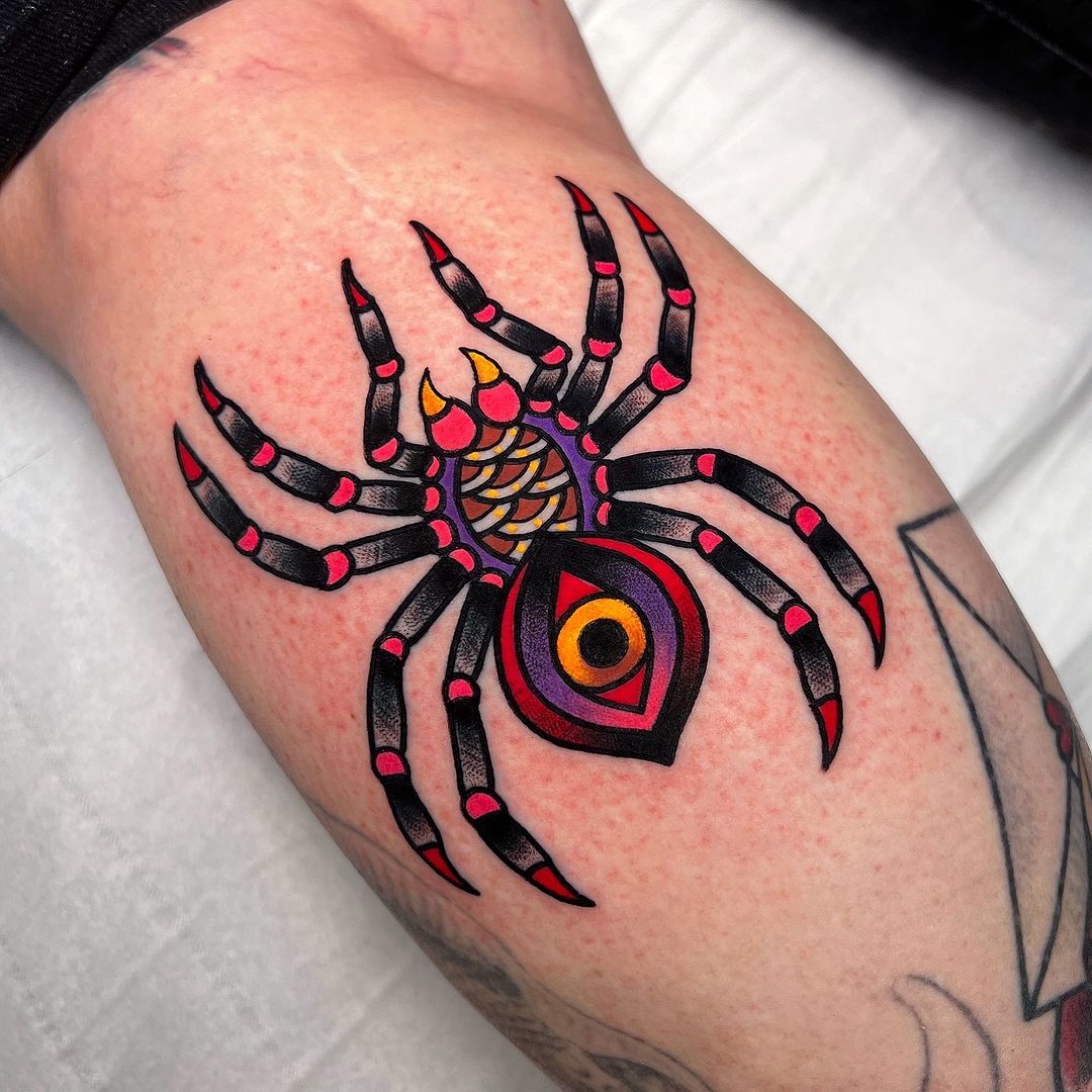 Traditional Tarantula Tattoo