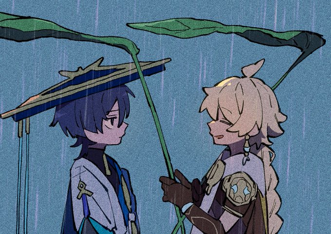 「aether (genshin impact) braid」Fan Art(Popular)