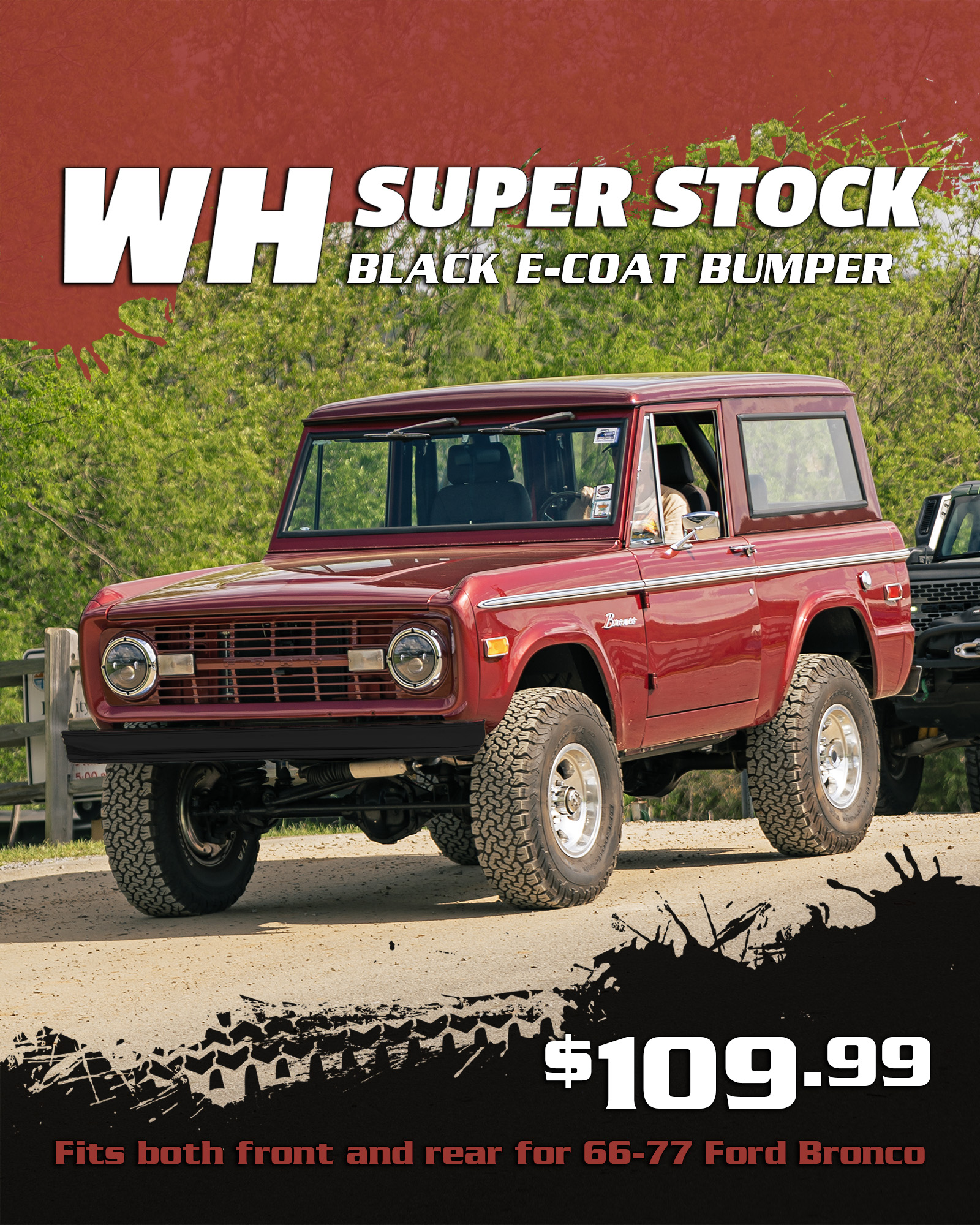 Early Ford Bronco Bumpers Body Armor 4x4 Odyssey 2in1 Style Front