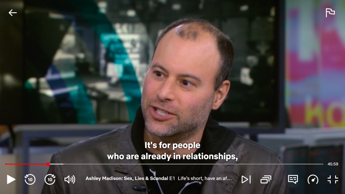 So, Netflix has just release a doc about the Ashley Madison Agency, an ...