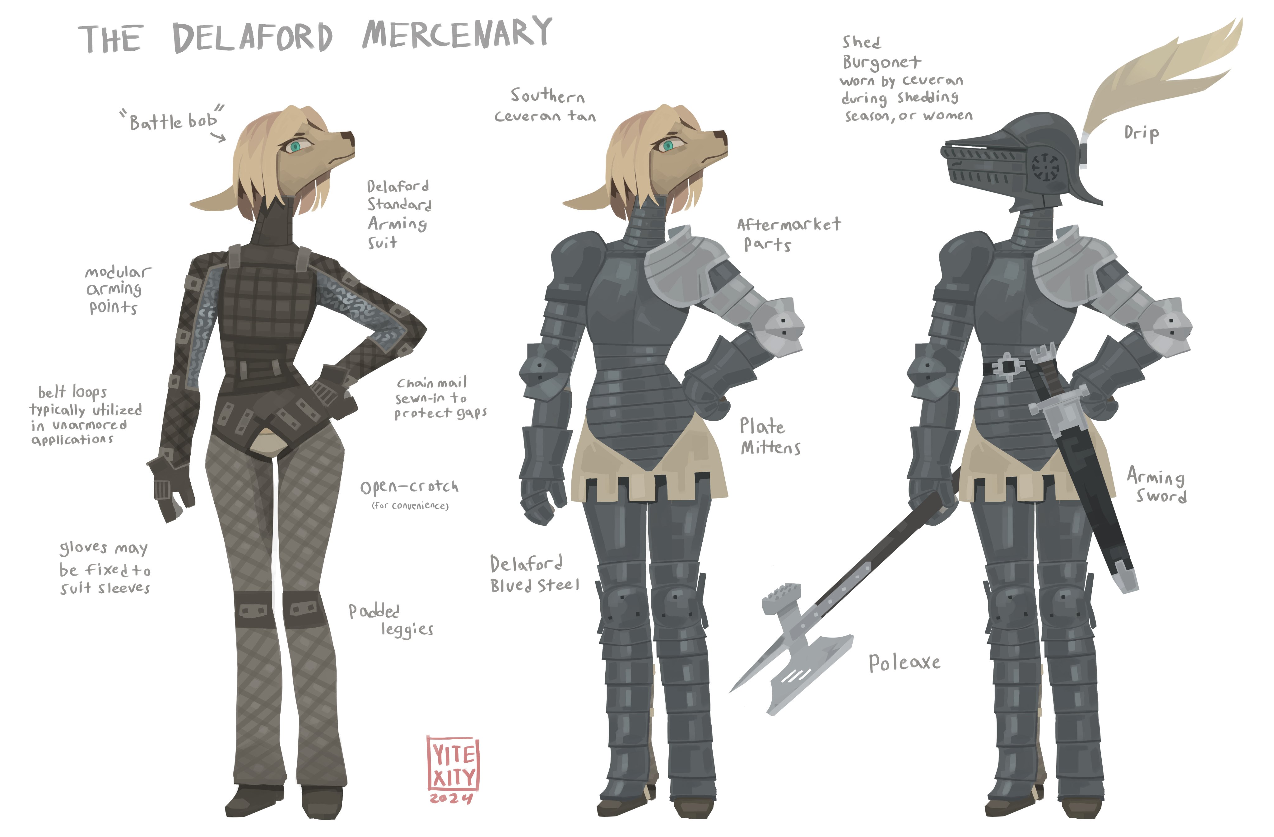 The Big ImageBoard (TBIB) - 2024 absurd res anthro armor belt biped blonde hair blue eyes ...