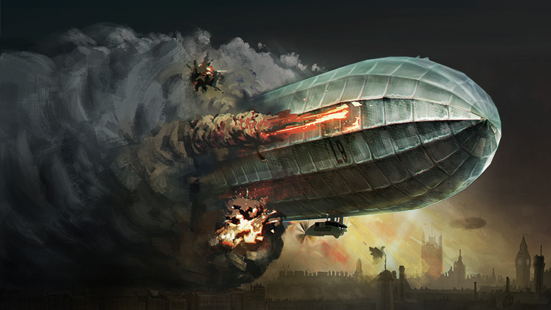 Steampunk War Zeppelin