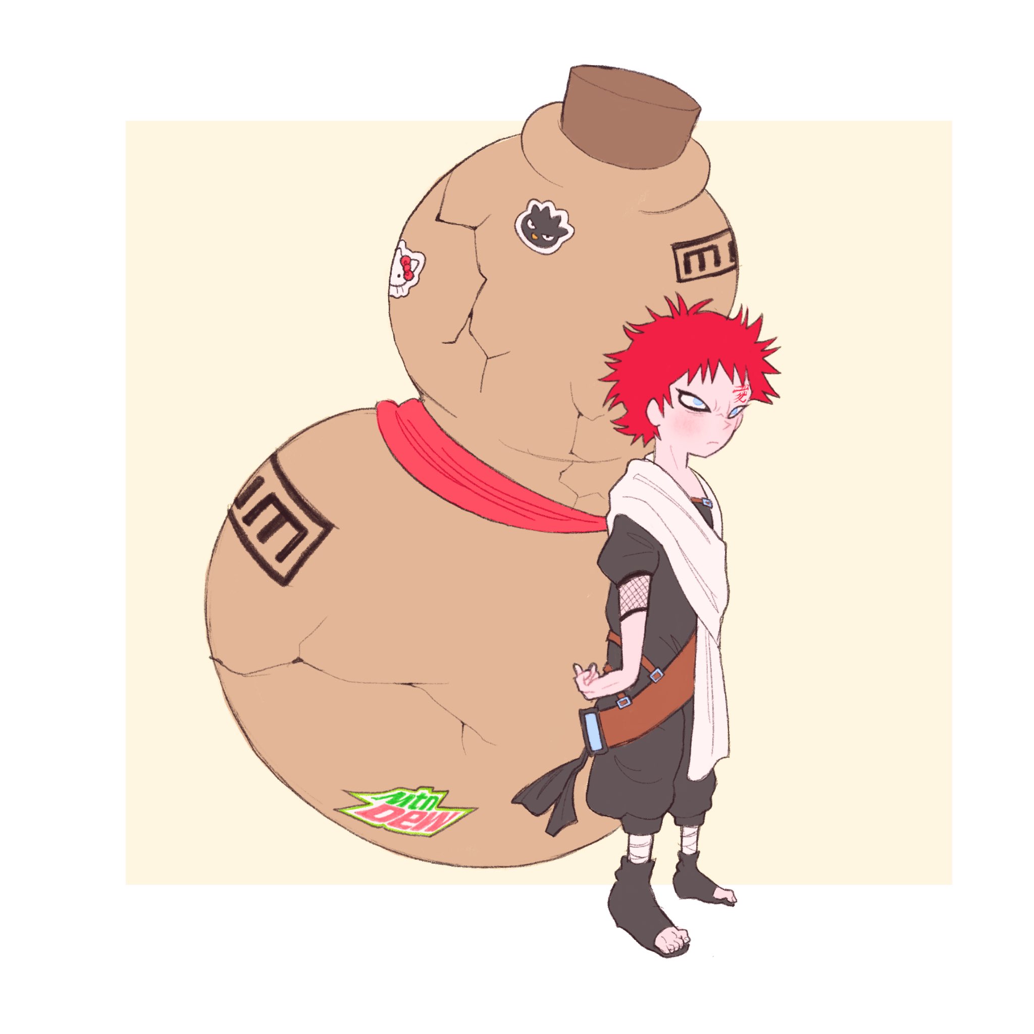 Gaara Of The Sand Chibi Sand Ninja Chibi | Muhammed Ahmed Khan