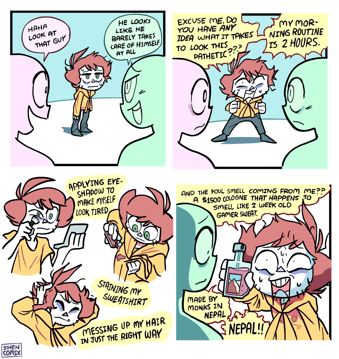 「CONTIN--I MEAN, CLUDED. CONCLUDED. 」Shen Comixの漫画