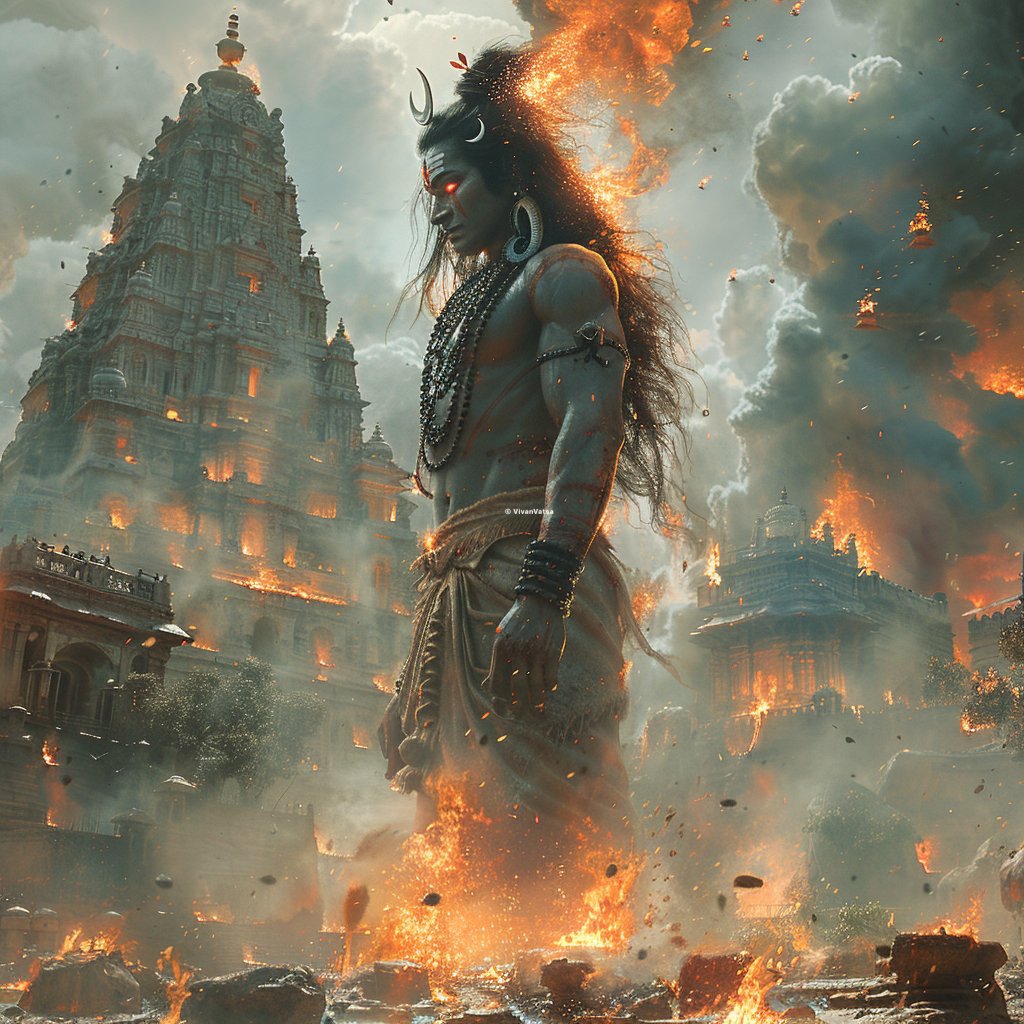 When Shiva DESTROYED three most dangerous Demons & cities using ONE ...
