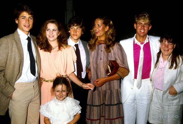 Rob Lowe, Melissa Gilbert (Laura), Sara Gilbert (before she became ...