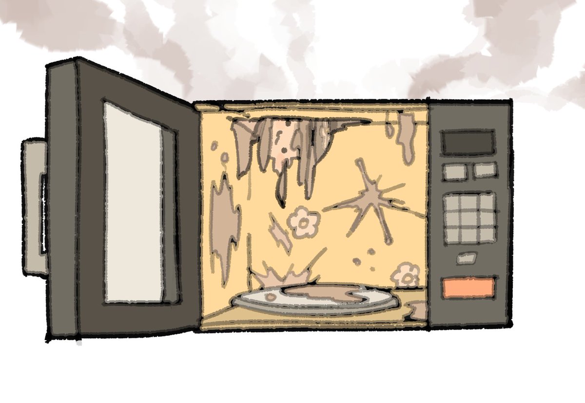 Dirty Microwave Cartoon