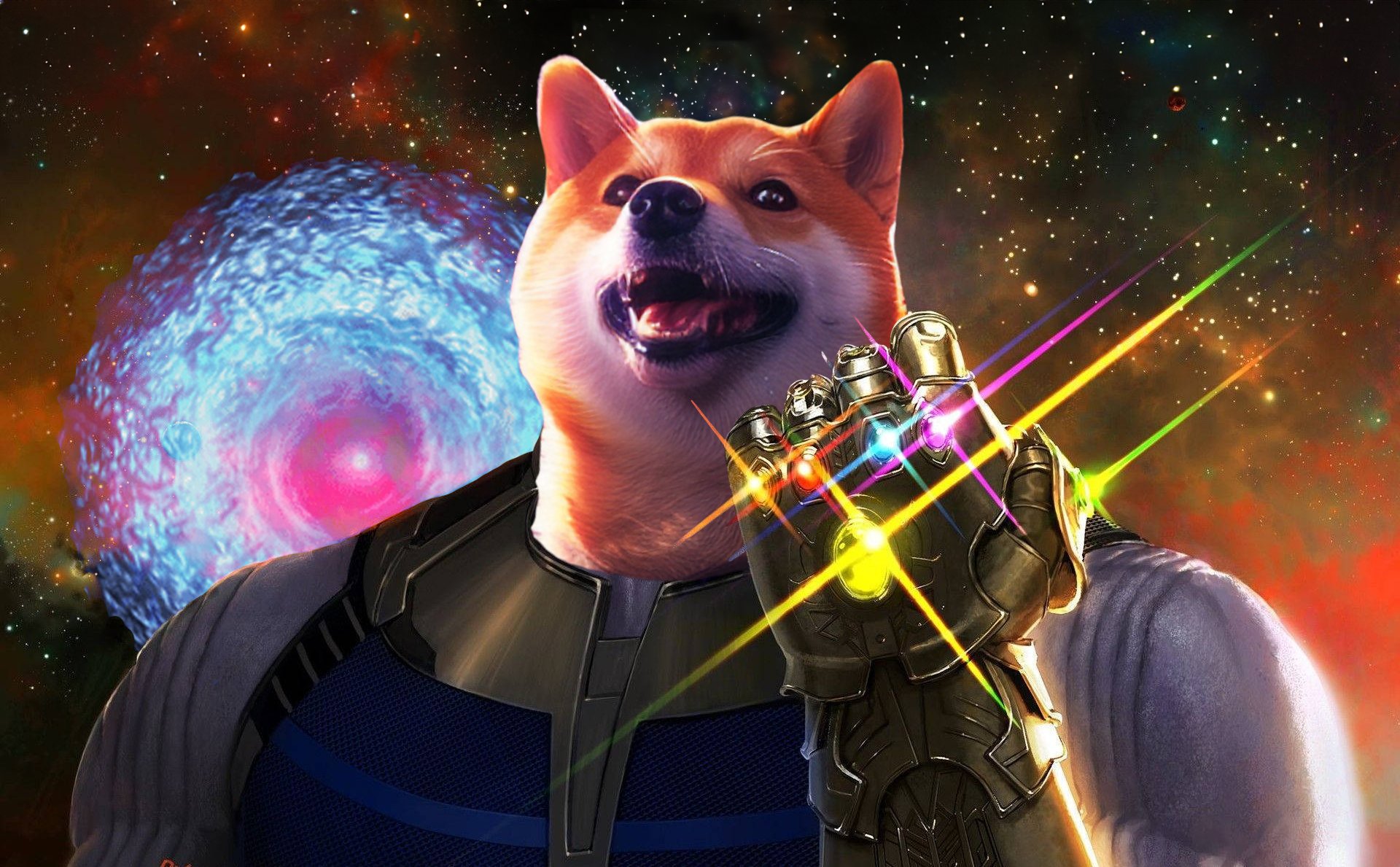 Galaxia Doge Download Free Galaxy Doge Art Wallpaper MrWallpaper.com