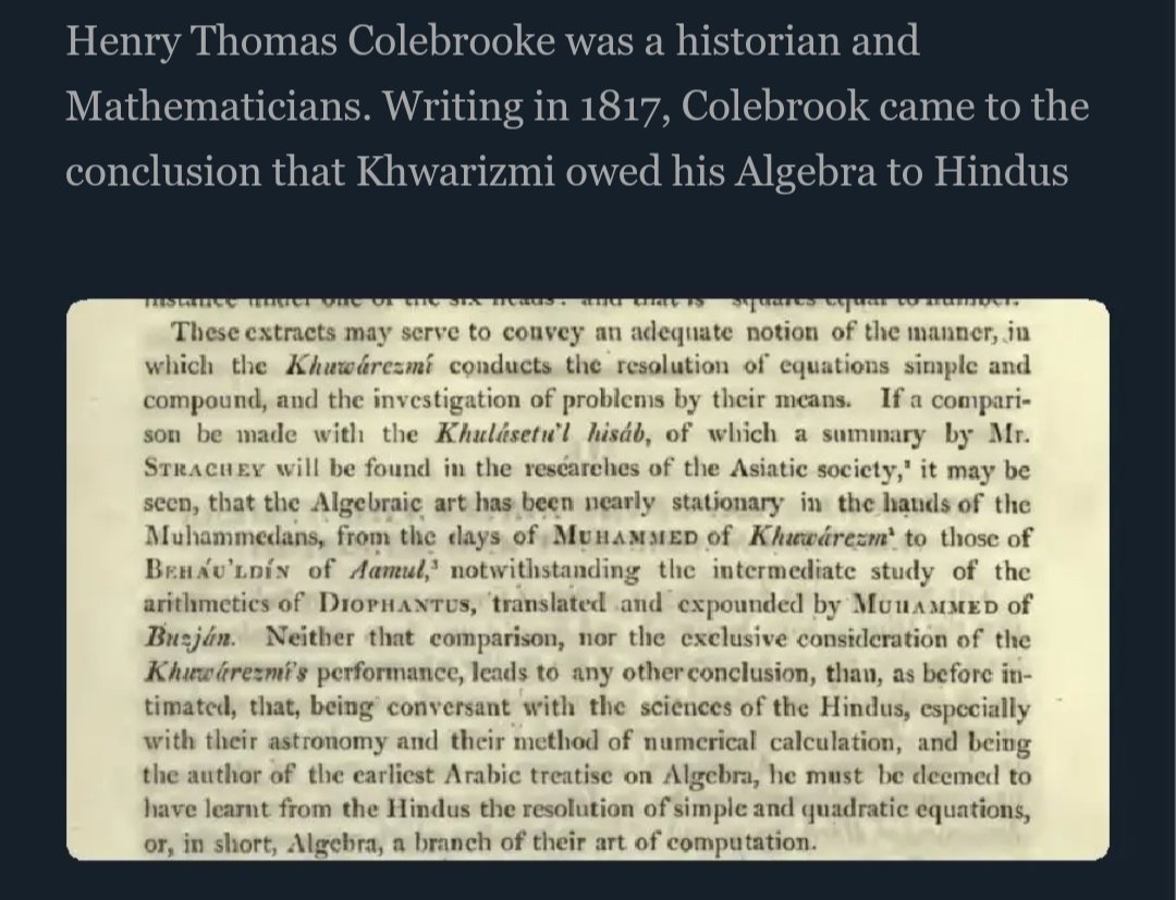 Muslims invented Algebra? Credit to @TrueIndology - Thread from Apurv ...