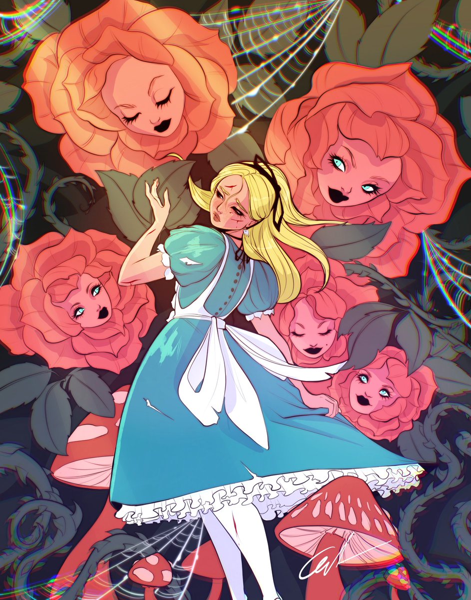アリス 「Last few hours to snag the Alice in Wond」|Ashleigh Izienickiのイラスト