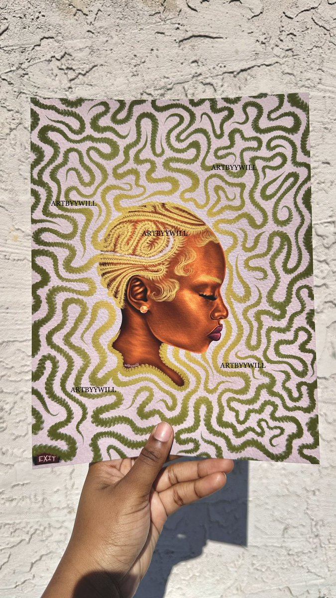 「Lemonade Braids made into a Maze but in Black 」Will👩🏾‍🎨の漫画