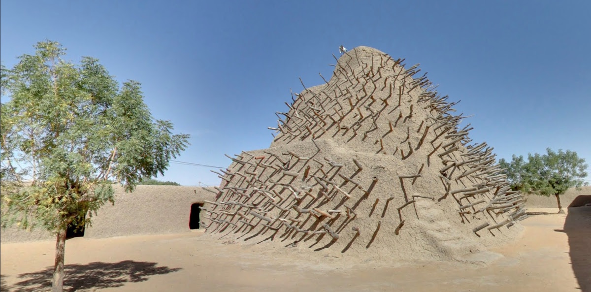 This is the Great Mosque of Djenné in Mali, originally built in the ...