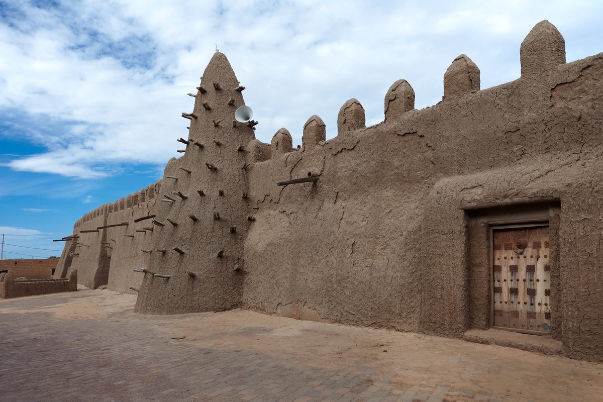 This is the Great Mosque of Djenné in Mali, originally built in the ...