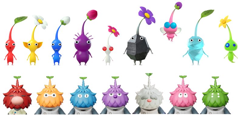 All Pikmin Colors