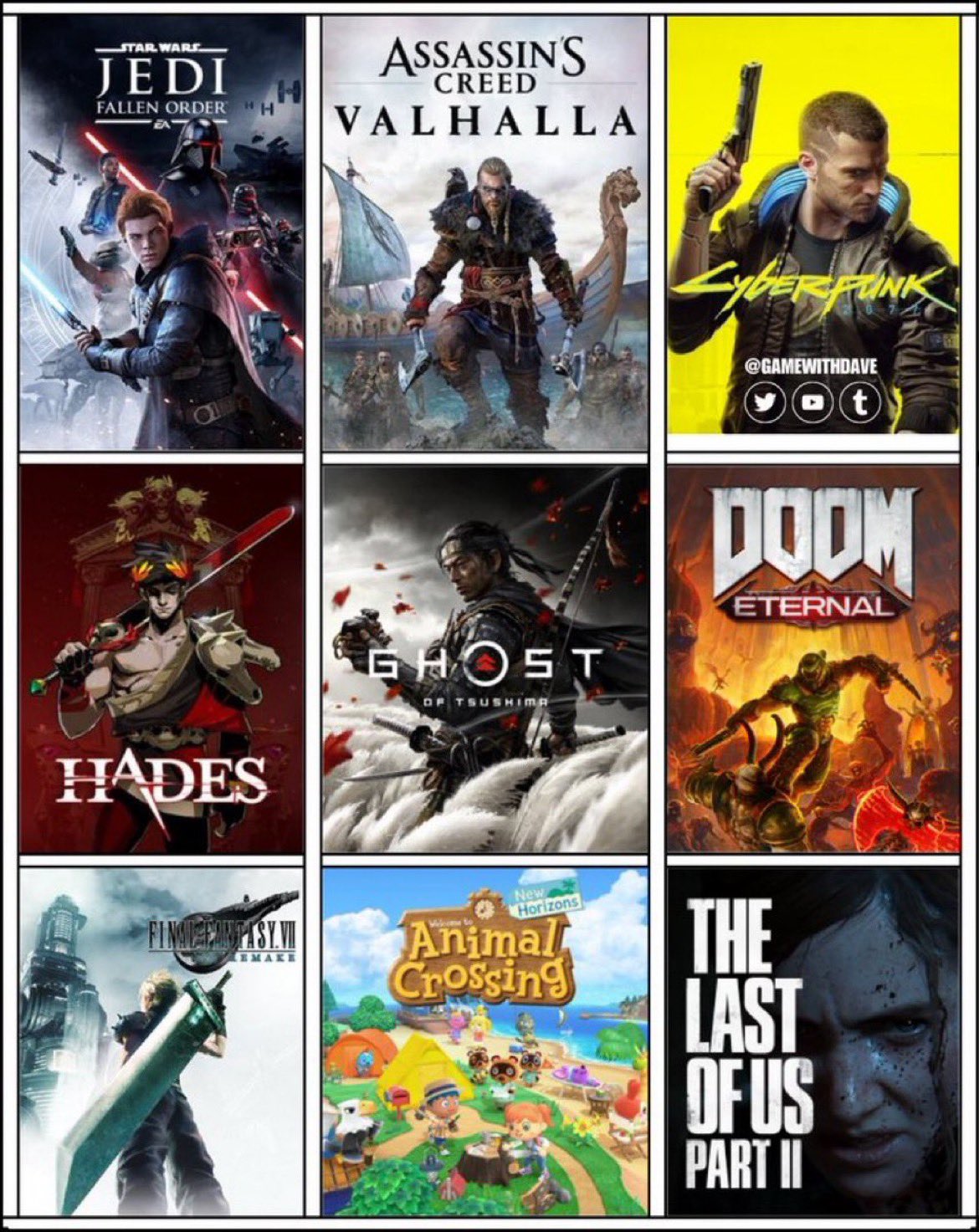 Violent Video Games Covers Collage