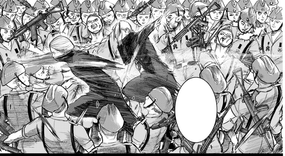 「ROPPEN-六篇-の第52話を脱稿しました。 作画カロリーが多いコマがいくつかあって、イライラしながら生きていました」宮下暁@漫画家の漫画