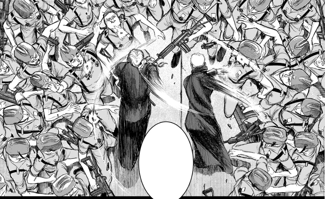 「ROPPEN-六篇-の第52話を脱稿しました。 作画カロリーが多いコマがいくつかあって、イライラしながら生きていました」宮下暁@漫画家の漫画