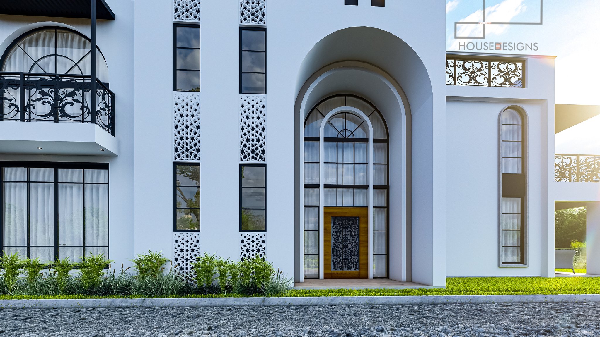 Building Recessed Entry